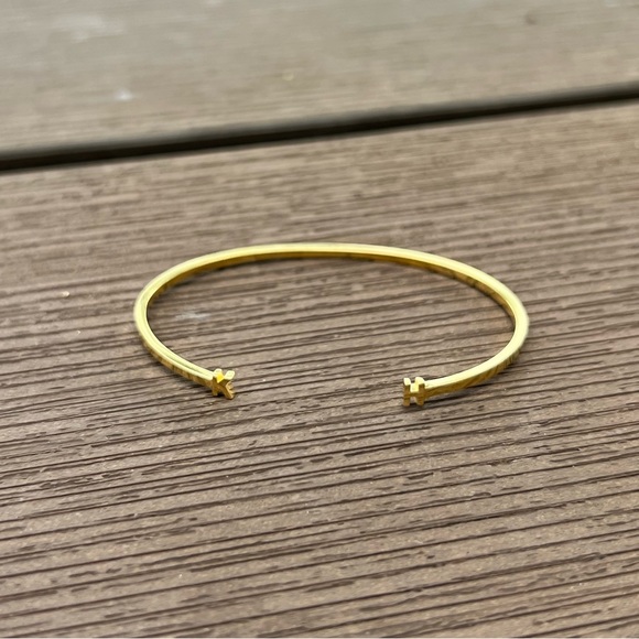 BaubleBar | Jewelry | Baublebar 8k Gold Double Initial Custom Cuff ...